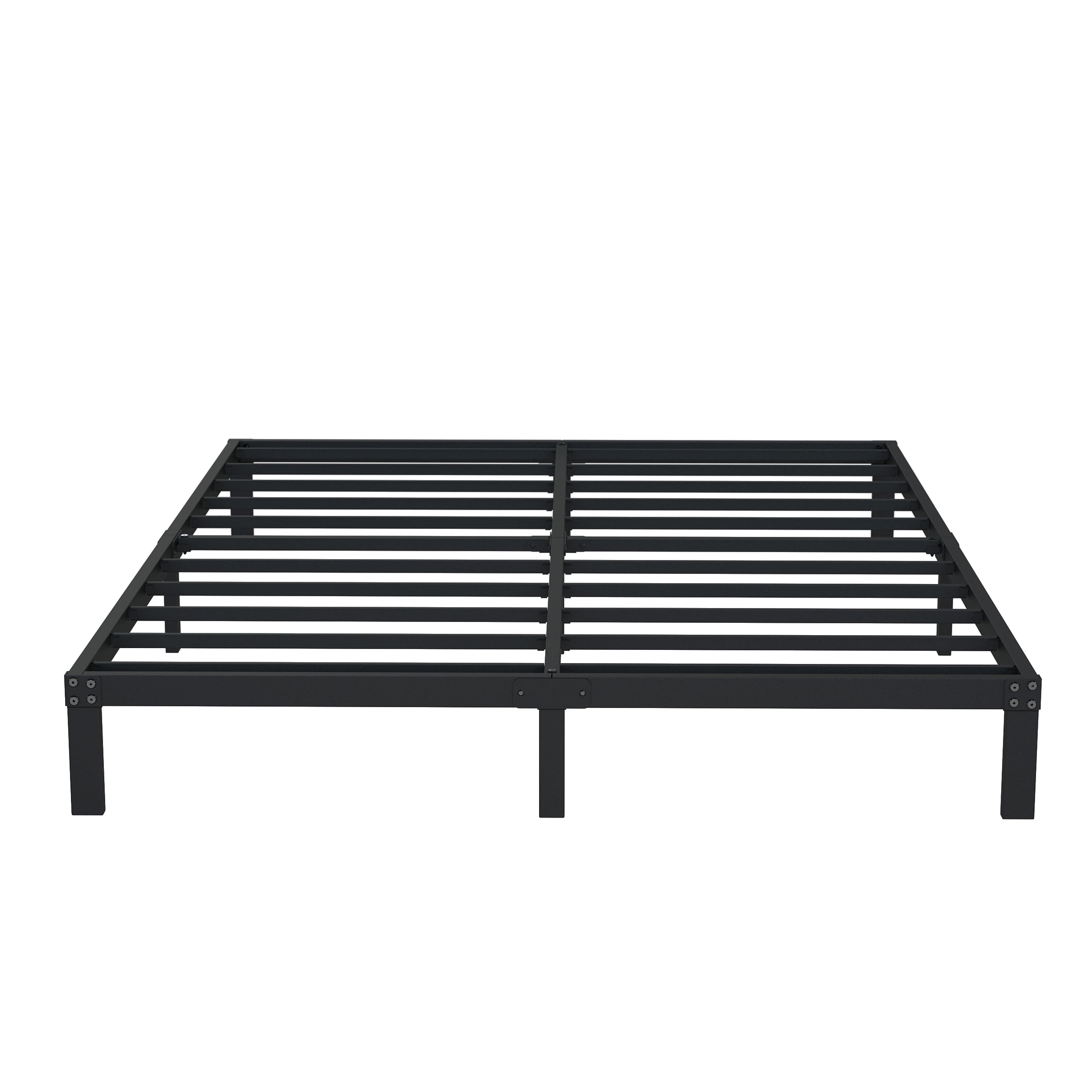 DiaOutro 9 Inch Queen Bed Frame Heavy Duty Low Profile Metal Platform No Box Spring Needed, Maximum Storage, Easy to Assembly, Noise Free, Black