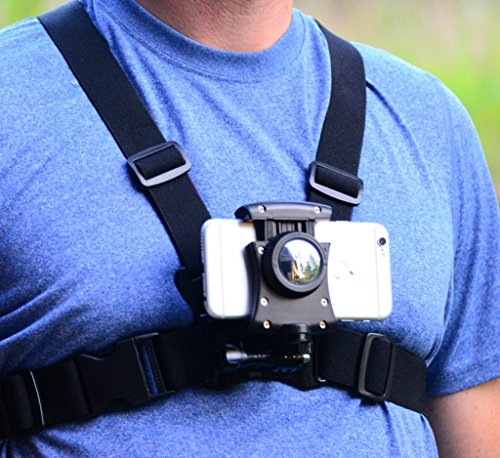 Pixlplay – Smartphone Chest Mount - Universal Holder Compatible with iPhone and Samsung Phone Mount for Filming or Photos