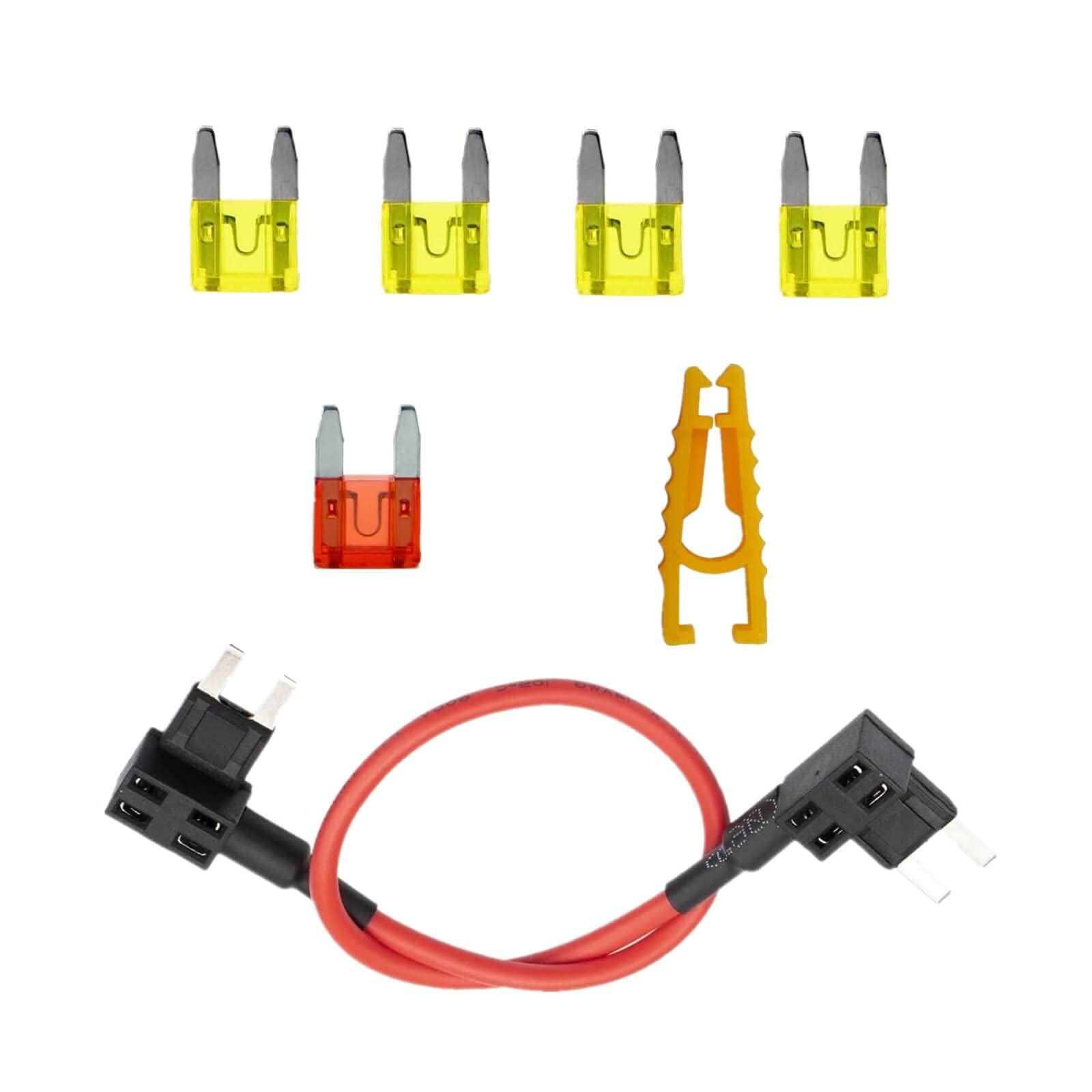 TIPM Bypass Cable, Fuse Adapter Fuse Holder,Repair Fuel Pump Relay Bypass Cable Compatible with Dodge Ram 1500 2500 3500 Jeep Chrysler VW 2007-2016, 14AWG Wire/20AMPs Replace CBWPR091AA