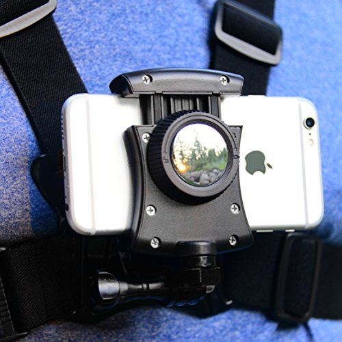 Pixlplay β Smartphone Chest Mount - Universal Holder Compatible with iPhone and Samsung Phone Mount for Filming or Photos