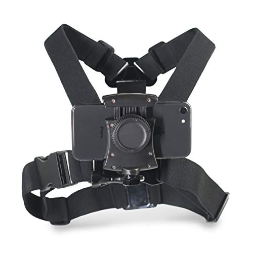 Pixlplay β Smartphone Chest Mount - Universal Holder Compatible with iPhone and Samsung Phone Mount for Filming or Photos
