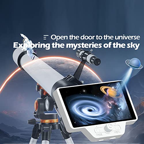 Telescope Electronic Eyepiece, 5 Inch HD Display CMOS Electronic Digital Telescope Camera 5MP with WiFi Remote Control for 1.25 Inches Astronomy Camera, Compatible with Android iOS