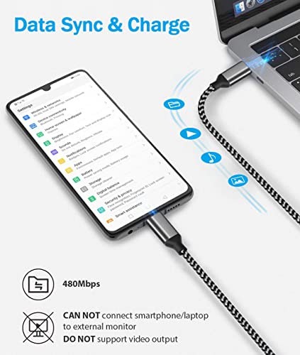 USB C Cable 10Ft for Samsung S20/S21/S22/S23 Ultra,60W 2Pack Type C Charger Fast Charging Compatible with Galaxy S20+/S21+/S22+/A70/A71/A72,Note 20 ipad 2020/pro
