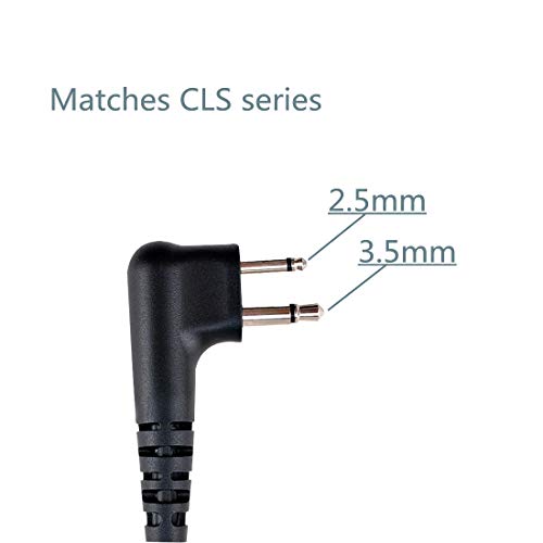 KEYBLU Waterproof Handheld Speaker Microphone Compatible with Motorola Walkie Talkie CP200 CP200d CLS1410 CLS1110 CLS1413 CLS1450 Radio
