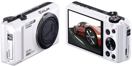 Casio Exilim EX-ZR200 High Speed 16 MP, 12x Optical Zoom Compact Digital Camera (White)