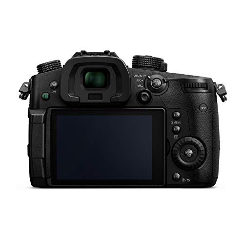 Panasonic LUMIX GH5 4K Mirrorless Camera with 12-35mm Lens,128GB SD Card, Koah Roebling Street Camera System Gadget Bag, Shock Mount, 60β Tripod and Battery and Dual Charger Bundle (7 Items)