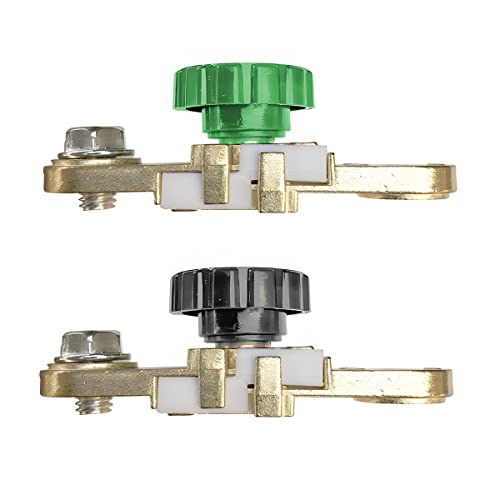 AICEL Car Side Post Battery Disconnect Switch, Side Terminal Battery Power Cut Off Switch for 3/8 Inch Electrical Equipment, Battery Master Switch Isolator for Car Boat Marine Truck