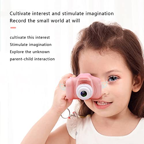 Kids Camera, Children Digital Rechargeable Cameras Toddler Educational Toys, Mini Children Video Record Camera, 2 Inch Screen & 32GB SD Card for Birthday (Pink)