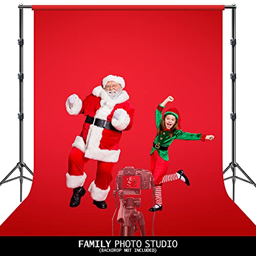 LimoStudio 10 x 9.6 feet Large and Heavy Duty Backdrop Stand with Elastic String Clip, Crossbar Ring Clip, Spring Clamp, Background Support System Kit for Photography, Events, AGG3002