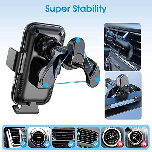 Wireless Car Charger,HYUNDAI 15W Qi Fast Charging Auto Clamping Car Charger Phone Mount for Car Air Vent Compatible with iPhone 13/12/11/X, Samsung Galaxy S22+/S21/S10/Note 20 etc