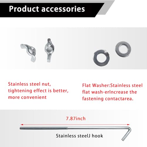 GKmow 1 PC Car Power Mounting Kit, Alloy Triangular Five-Hole Tie-Down Bracket, High-Looking Fastener Combination, Compatible with Cars, Trucks, Vans, SUVs, Trailers (Red)