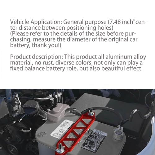 GKmow 1 PC Car Power Mounting Kit, Alloy Triangular Five-Hole Tie-Down Bracket, High-Looking Fastener Combination, Compatible with Cars, Trucks, Vans, SUVs, Trailers (Red)