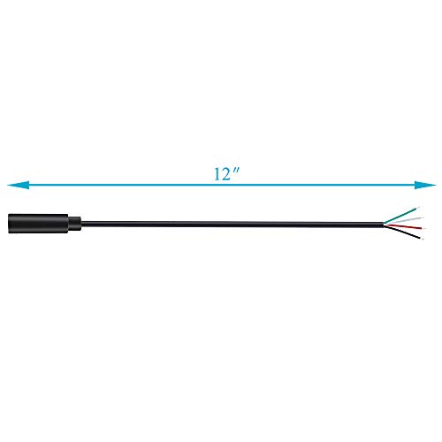 Fancasee 2 Pack Replacement 3.5mm Female Jack to Bare Wire Open End TRRS 4 Pole Stereo 1/8" 3.5mm Jack Plug Connector Audio Cable for Headphone Headset Earphone Microphone Cable Repair