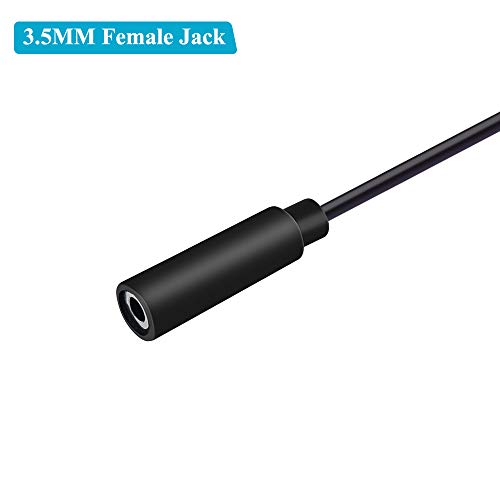 Fancasee 2 Pack Replacement 3.5mm Female Jack to Bare Wire Open End TRRS 4 Pole Stereo 1/8" 3.5mm Jack Plug Connector Audio Cable for Headphone Headset Earphone Microphone Cable Repair