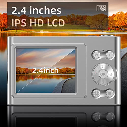Digital Camera, 1080P Digital Camera for Kids Video Camera with 32GB SD Card,Portable Point and Shoot Camera with 16X Digital Zoom,Compact Pocket Camera for Teens Students Boys Girls Seniors