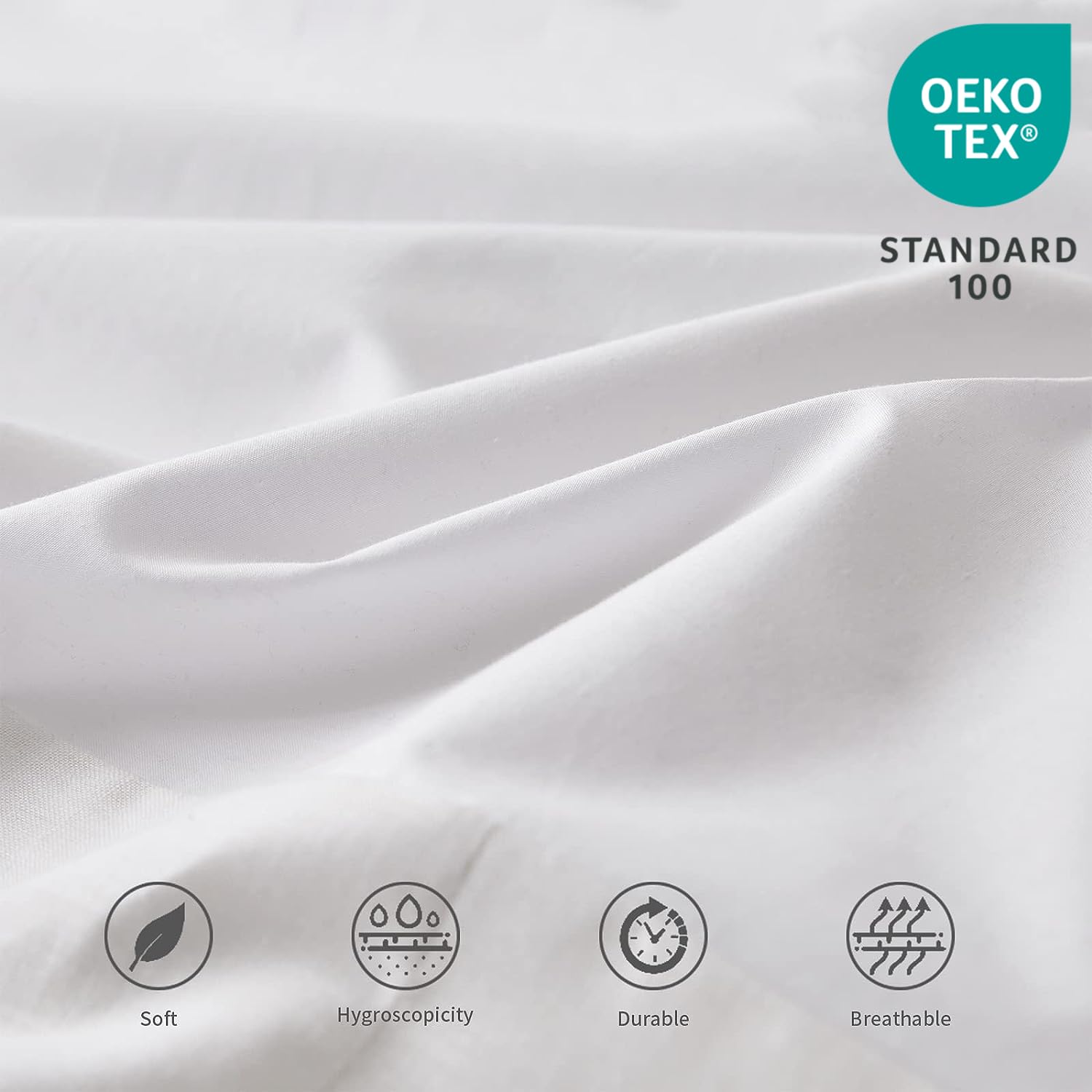 BISELINA French Linen Bed Skirt Split Corner with Button 14-Inch Tailored Drop Natural Flax Cotton Blend Basic Dust Ruffle Soft Cozy (14" Queen,Button White)