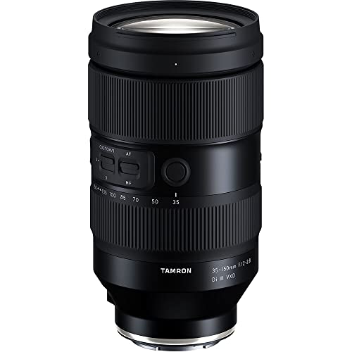 Tamron 35-150mm f/2-2.8 Di III VXD Lens for Sony E (INTL Model) with 64GB Extreme Pro SD Card + 82mm Filter Set + 8-Inch Lens Case + Memory Card Wallet + Strap + Cleaning Kit