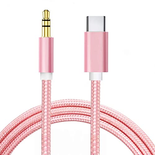 USB C to 3.5mm Aux Cable Compatible with Pixel 6 5 4 3 2 XL, iPad Pro 2022 2021 2020 2018, Samsung Sony HTC Moto and More, Type C to Aux Earphone Cord for Headphone/Speaker/Car Aux/Home Stereo