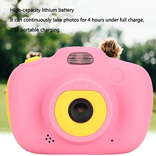 LKYBOA Pink Camera,Mini Kids Camera, 1080P HD Mini Video Camera for Children Memory Card, Best Gift