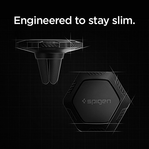 Spigen Kuel QS11 Quad Car Phone Mount Magnetic Air Vent Phone Holder QNMP Compatible with Most Smartphones - Black