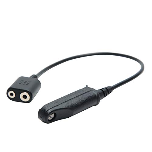 ABBREE Audio Adapter Cable 2 Pin Earphone Speaker Mic for Baofeng UV-9R Plus UV-9R Pro UV-XR BF-9700 GMRS-9R A58 UV-9G GT-3WP Waterproof Two Way Radio
