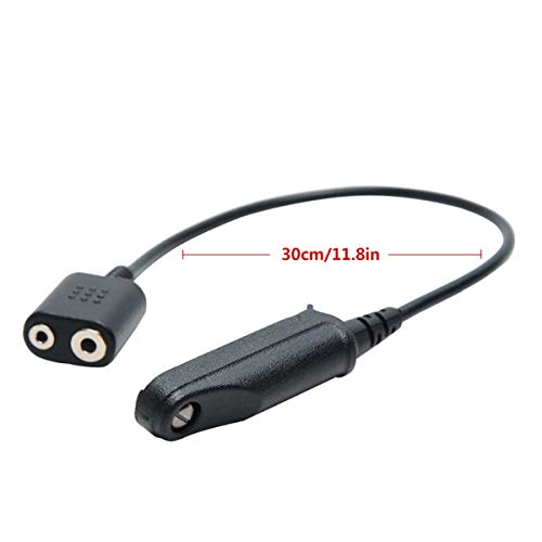 ABBREE Audio Adapter Cable 2 Pin Earphone Speaker Mic for Baofeng UV-9R Plus UV-9R Pro UV-XR BF-9700 GMRS-9R A58 UV-9G GT-3WP Waterproof Two Way Radio
