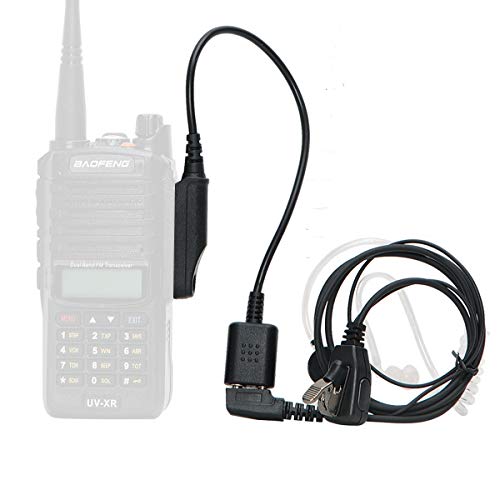 ABBREE Audio Adapter Cable 2 Pin Earphone Speaker Mic for Baofeng UV-9R Plus UV-9R Pro UV-XR BF-9700 GMRS-9R A58 UV-9G GT-3WP Waterproof Two Way Radio