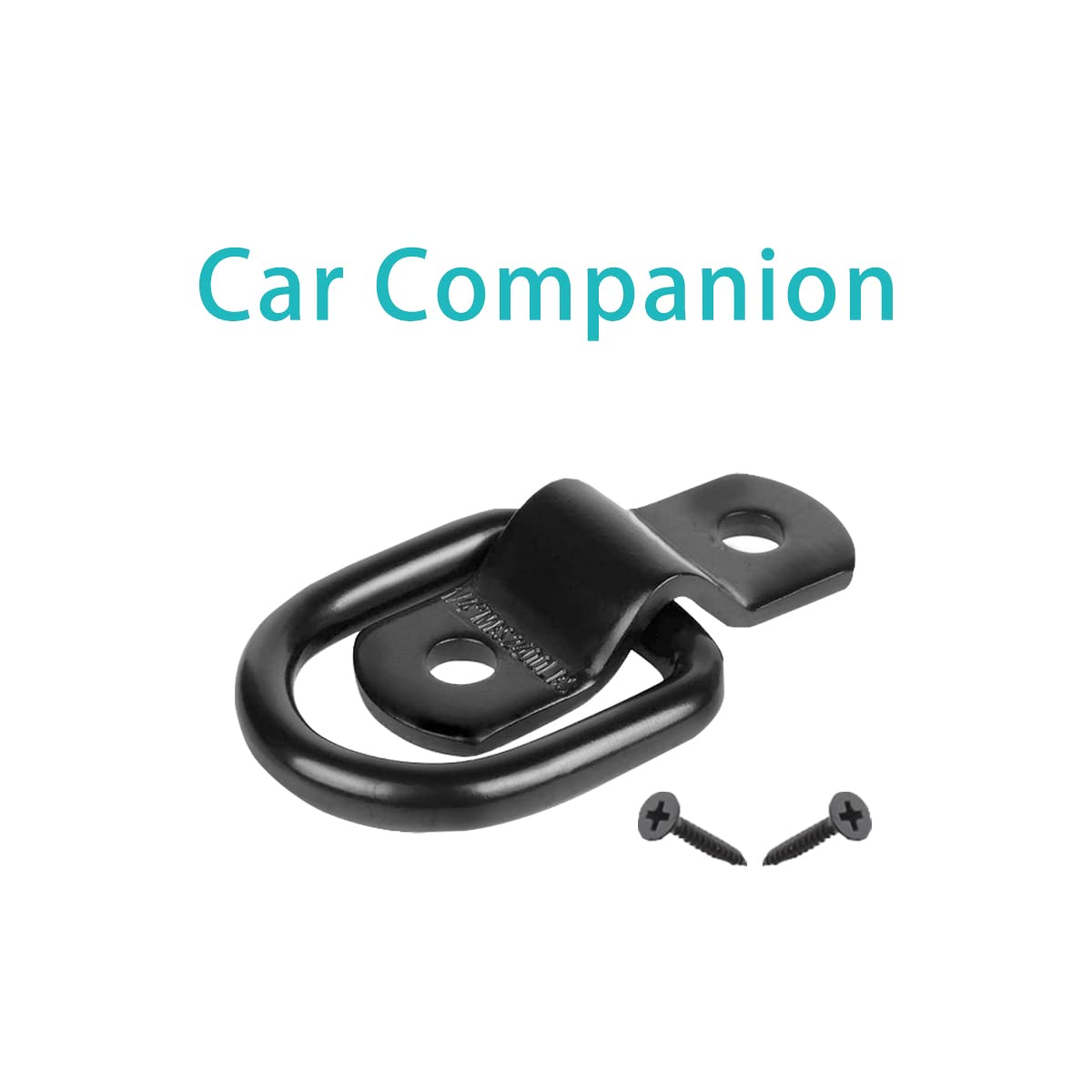 Moly Magnolia D Rings Tie Down Anchors Hooks for Trailer, Stainless Steel Enclosed Points Pickup Camper Surface Mount Truck Bed Bracket, Heavy Duty Lashing Ring for Loads on Vehicles Motorcycles (8)