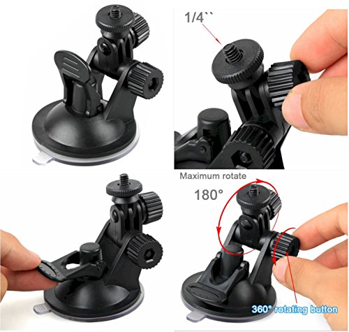 DaVoice Car Phone Mount - Cell Phone Holder for Car Windshield Compatible with iPhone X XS Max XR 8 Plus 7 Plus 6S Plus 6 Plus SE Samsung Galaxy S9, S8, S8 Plus, Note 8, S7, S6, S5, Google Pixel XL