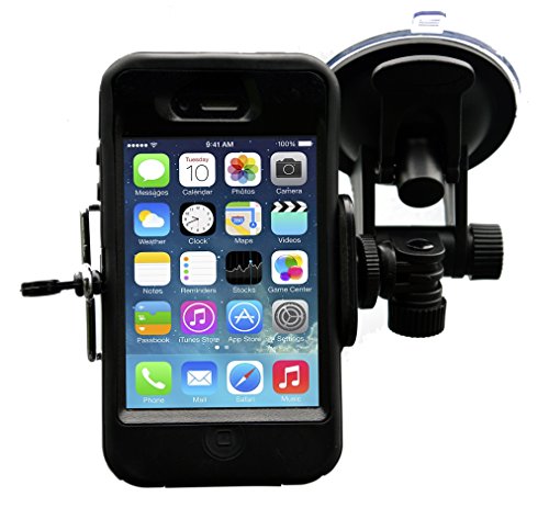 DaVoice Car Phone Mount - Cell Phone Holder for Car Windshield Compatible with iPhone X XS Max XR 8 Plus 7 Plus 6S Plus 6 Plus SE Samsung Galaxy S9, S8, S8 Plus, Note 8, S7, S6, S5, Google Pixel XL