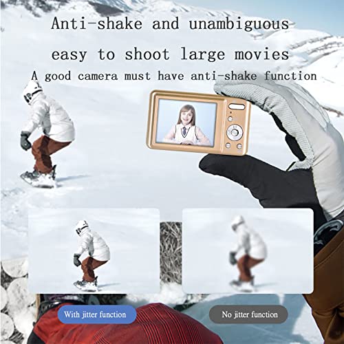 Digital Cameras for Photography, 1080p 48MP Vlogging Camera with 3 Inch LCD Screen, 8X Zoom Compact Portable Mini Rechargeable Camera, Point and Shoot Digital Cameras