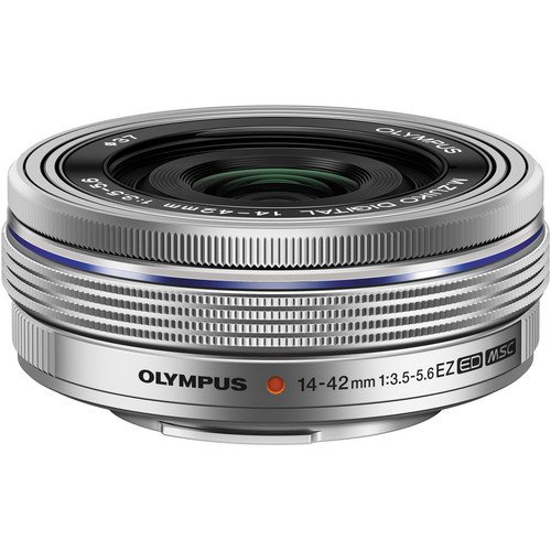 Olympus OM-D E-M5 Mark III Mirrorless Digital Camera Body + M.Zuiko Digital ED 14-42mm f/3.5-5.6 EZ Lens (Silver)