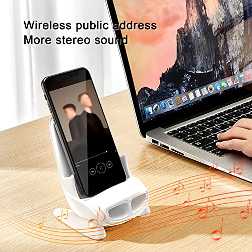 Portable Mini Chair Wireless Charger Supply Wireless Charging Station Phone Stand Holder Bracket Fast Wireless Charging Stand with Musical Speaker Function for All Phones