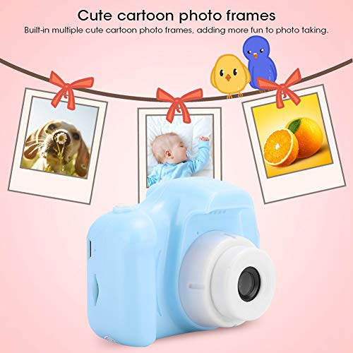 GOTOTOP 2.0 Inches 1080P HD Kids Digital Camera 32GB Card Camera, Mini Portable Digital Camera for Kids 3-9 Years Old Kids (Blue)
