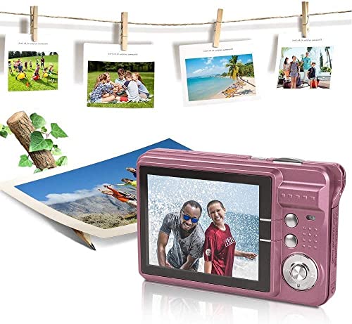 Digital Camera,2.4 Inch FHD Pocket Cameras Rechargeable 24MP Camera for Backpacking, 8X Digital Zoom Compact Cameras for Photography, sd Card 32GB