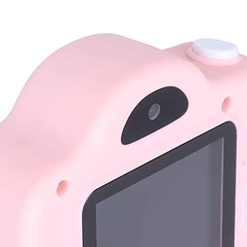 Mini Digital Camera, 1080p Kids Camera, 400mah Battery, Dual Front and Rear Cameras, 2.0 inch Full Color IPS Screen, for Kids Mini Educational Toy Camera (Pink)