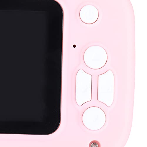 Mini Digital Camera, 1080p Kids Camera, 400mah Battery, Dual Front and Rear Cameras, 2.0 inch Full Color IPS Screen, for Kids Mini Educational Toy Camera (Pink)