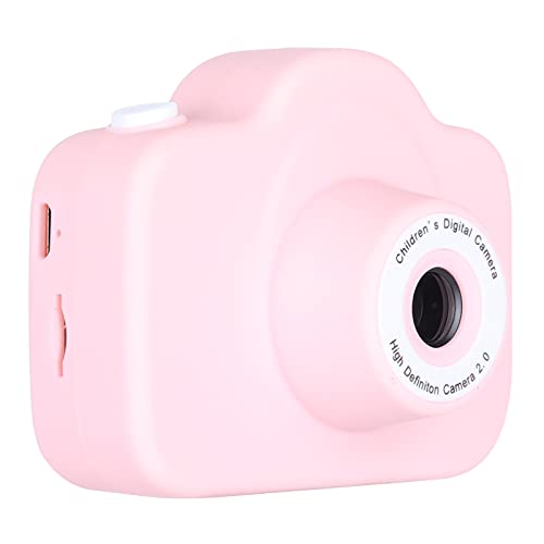 Mini Digital Camera, 1080p Kids Camera, 400mah Battery, Dual Front and Rear Cameras, 2.0 inch Full Color IPS Screen, for Kids Mini Educational Toy Camera (Pink)