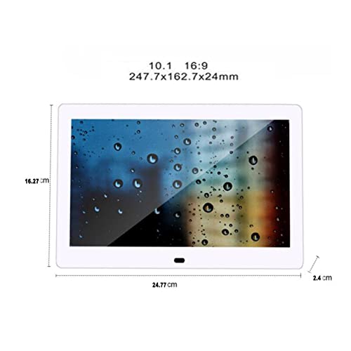 10 Inch Screen LED Backlight HD 1024 * 600 Digital Photo Frame Electronic Album Picture Music Movie Full Function (Color : C, Size : US Plug)