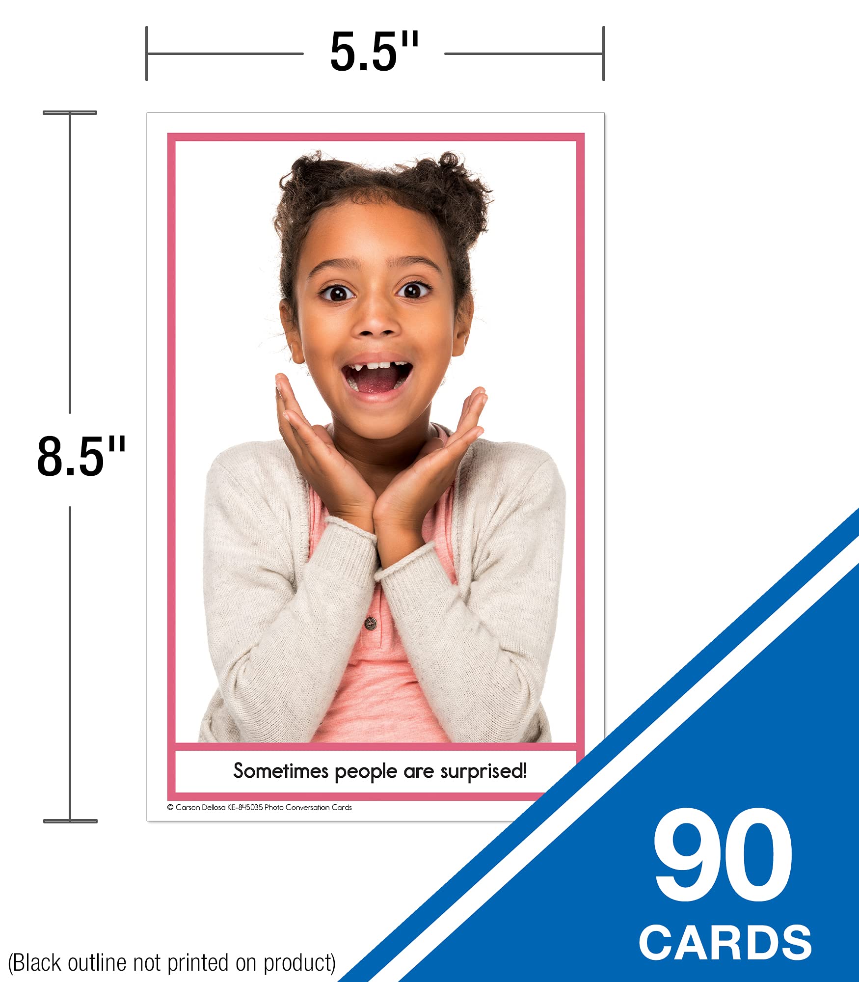 Photo Conversation CardsâSocial Emotional Flash Cards For Children With Autism and Aspergers, Behavioral and Communication Skills Practice, Educational Games for Kindergarten+ (90 pc)