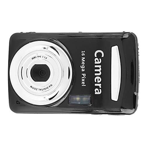 Digital Camera 720P Full HD Compact Camera 36MP Vlogging Camera with 16X Digital Zoom, Photo Camera 2.4 Inch LCD Mini Video Camera for Students Children Adults Beginners (Black)