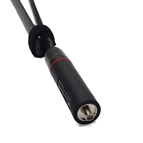 TWAYRDIO Dual Band 3.2/5.2dBi Foldable CS Tactical Antenna, 31.5inch SMA Female VHF/UHF Walkie Talkie Antenna for Baofeng UV-5R BF-F8HP Kenwood Retevis Handheld Two Way Radio