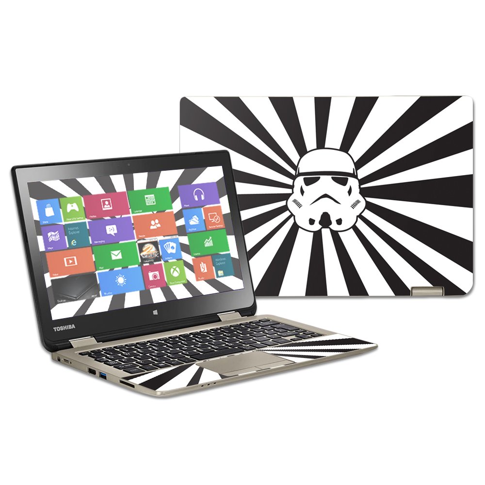MightySkins Skin Compatible with Toshiba Satellite Radius 11 L15W-B 11.6" wrap Cover Sticker Skins Star Rays