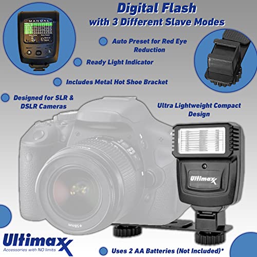 Canon EOS 2000D with EFS 1855mm III Lens with Starter Accessory Bundle Includes SanDisk Ultra 64GB SDXC, Dig CN2000D1855IIIGFB3 CN2000D1855IIIGFB3 (Renewed)