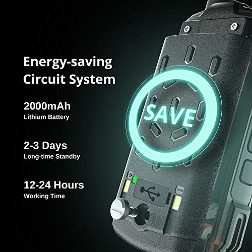 Radioddity Original 2000mAh Li-ion Battery Replacement Battery for Radioddity GS-5B Bluetooth Dual Band Amateur Two Way Radio