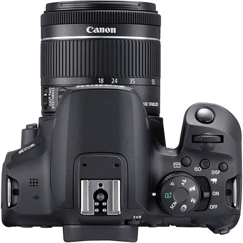 Canon EOS Rebel T8i DSLR Camera with 18-55mm Lens (3924C002), 64GB Card, Case, Card Reader, Flex Tripod, Hand Strap, Cap Keeper, Memory Wallet, Cleaning Kit