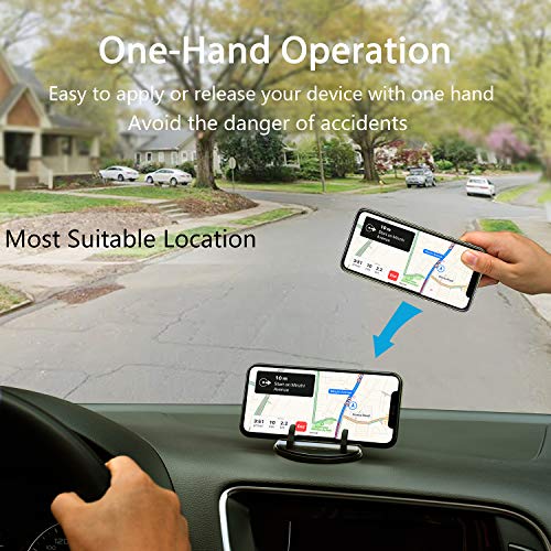 SRUNP Dashboard Phone Holder for Car, Car Phone Mount,Vertical Horizontal 360°Rotate Cell Phone Holder,Compatible with iPhone12/11Pro Max/Xs/X/Xr/8/7,Samsung Galaxy Note Pixel Smartphone