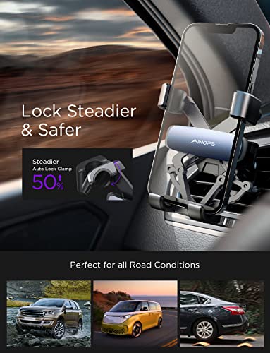 AINOPE CD Phone Holder for Car CD Slot Phone Holder One-Hand Operation 2-in-1 Stable Vent Car Phone Holder Mount Compatible with iPhone 14/13 4-7 Inch Phones
