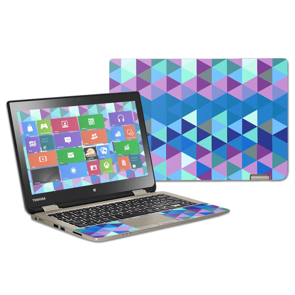 MightySkins Skin Compatible with Toshiba Satellite Radius 11 L15W-B 11.6" wrap Cover Sticker Skins Purple Kaleidoscope