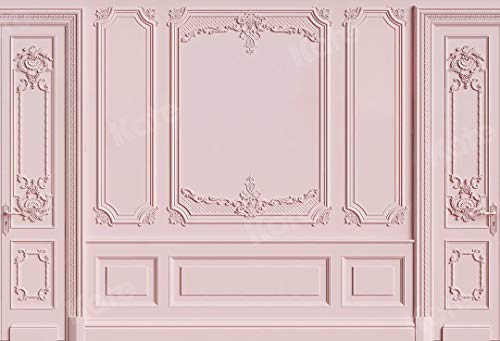 Kate 7×5ft Light Pink Empty Room Photo Backdrop Classic Interior Wedding Photography Background Photo Studio Props for Photographers